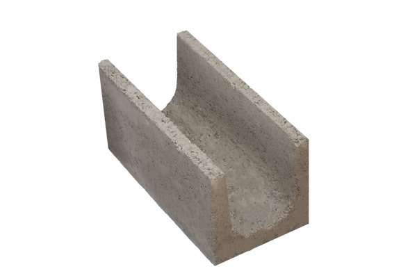 Canaleta 19x19x39 - para alvenaria, tipo canaleta – Block Beton